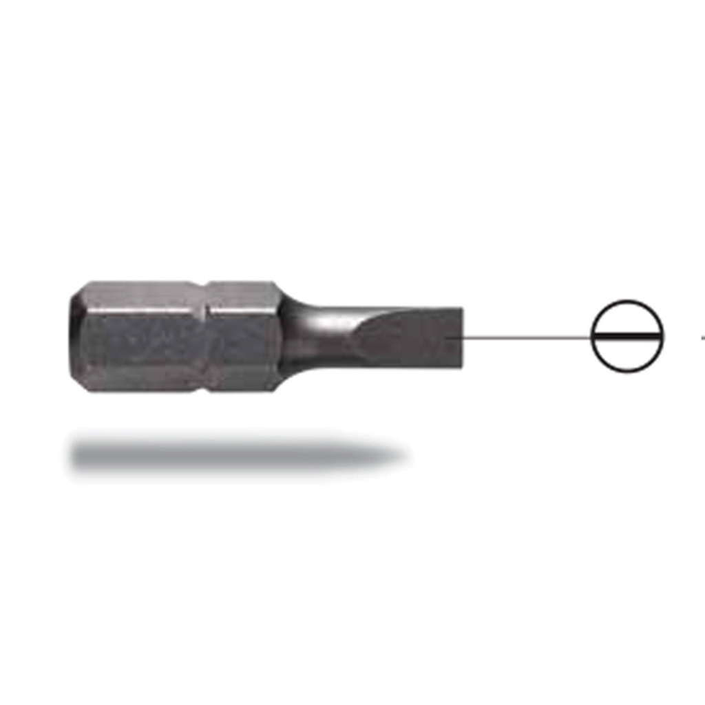 Slotted Screwdriver Insert Bit (1/4" Hex 25mm) | Flat Head Bit | Sydney ...