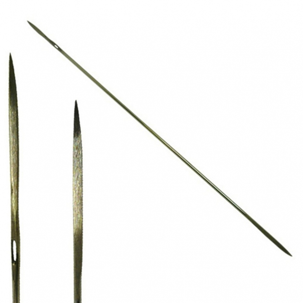 Straight Double Bayonet Point Needles | Long Leather Tufting Needles ...